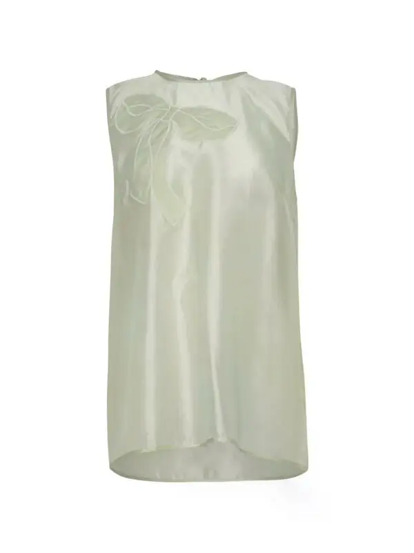 Cecilie Bahnsen Alba Organza Top - Green