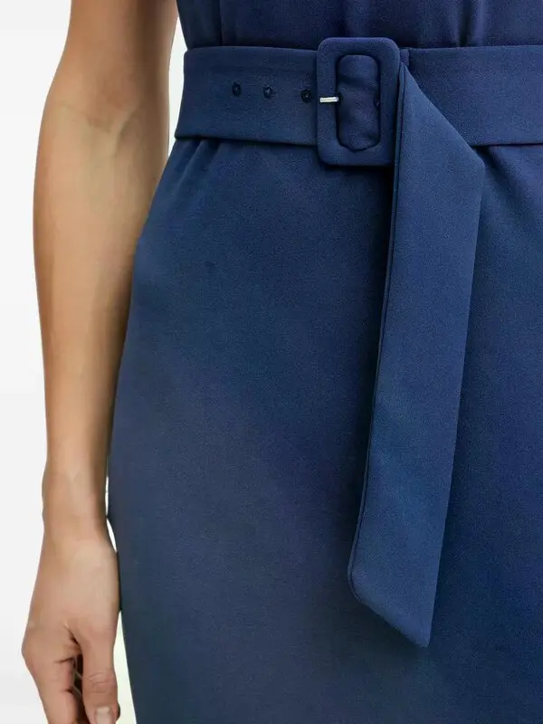 SILVIAN HEACH Belted Sleeveless Dress
