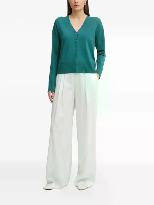 Sisley Button V-neck Cardigan
