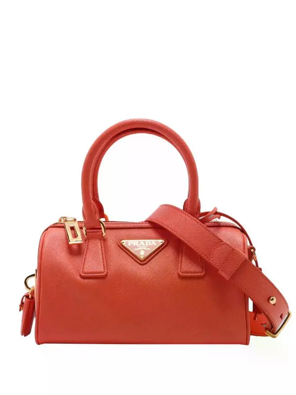 Prada Saffiano Lux Boston Bag Satchel