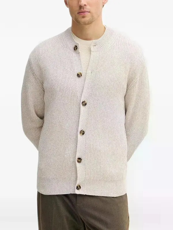 Sisley Cotton Rib Knit Cardigan
