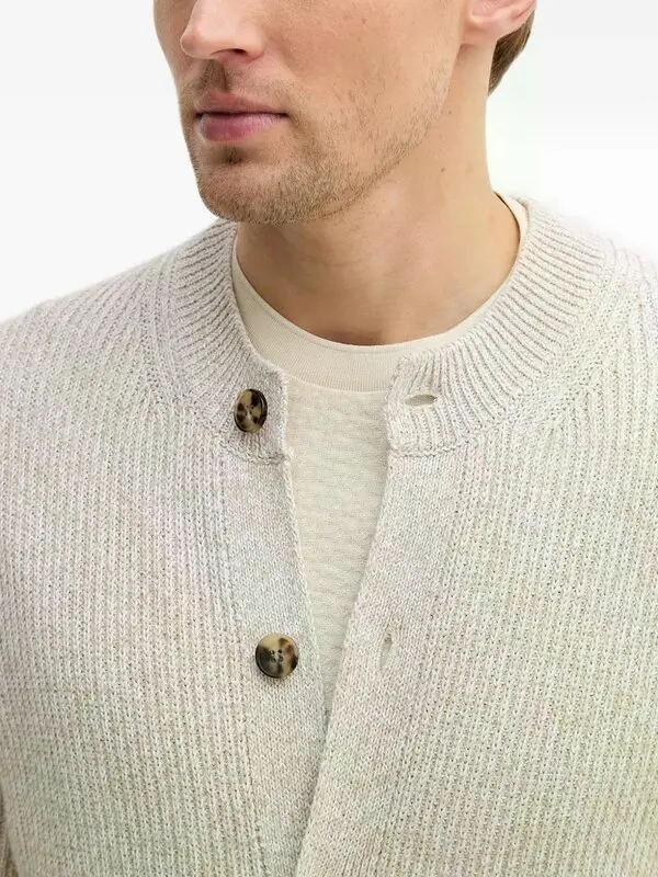 Sisley Cotton Rib Knit Cardigan