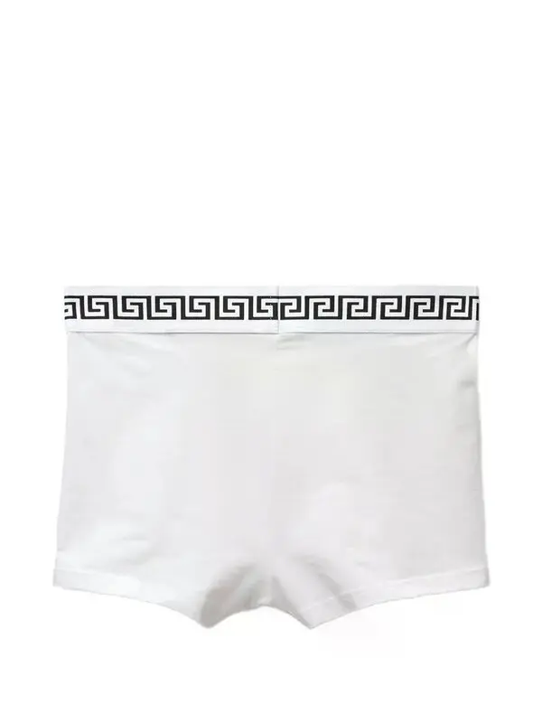 Versace Cotton-jersey Trunks - White
