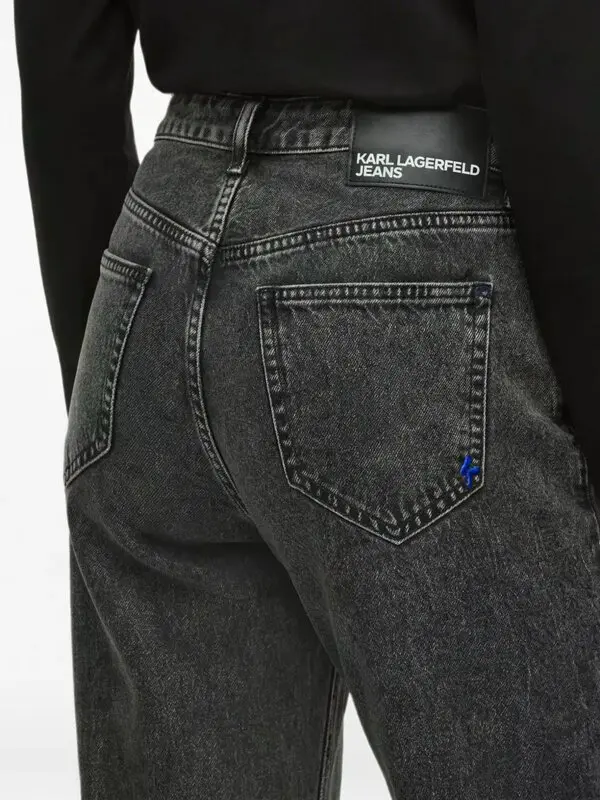 Karl Lagerfeld High-rise Straight Zip Jeans