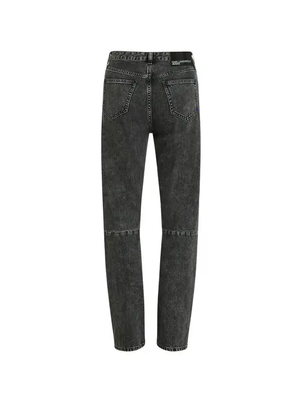 Karl Lagerfeld High-rise Straight Zip Jeans