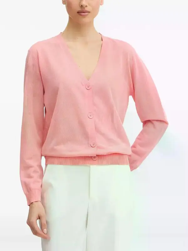 SILVIAN HEACH V-neck Buttoned Cardigan - Pink