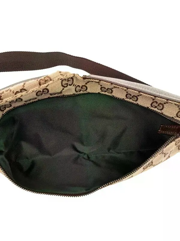 Gucci Gg Canvas Double Pocket Belt Bag