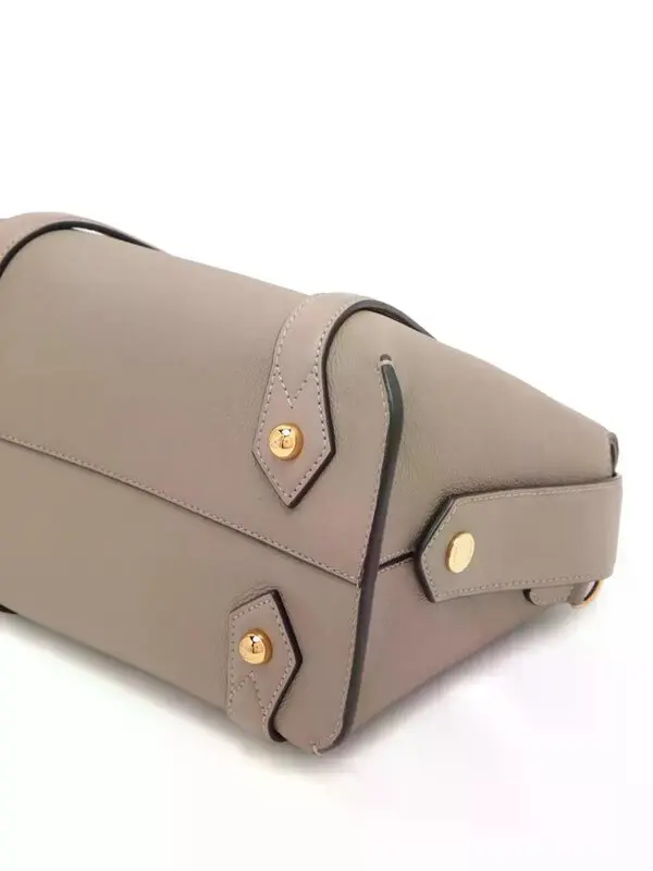 Fendi Leather 365 Boston Bag Satchel - Grey