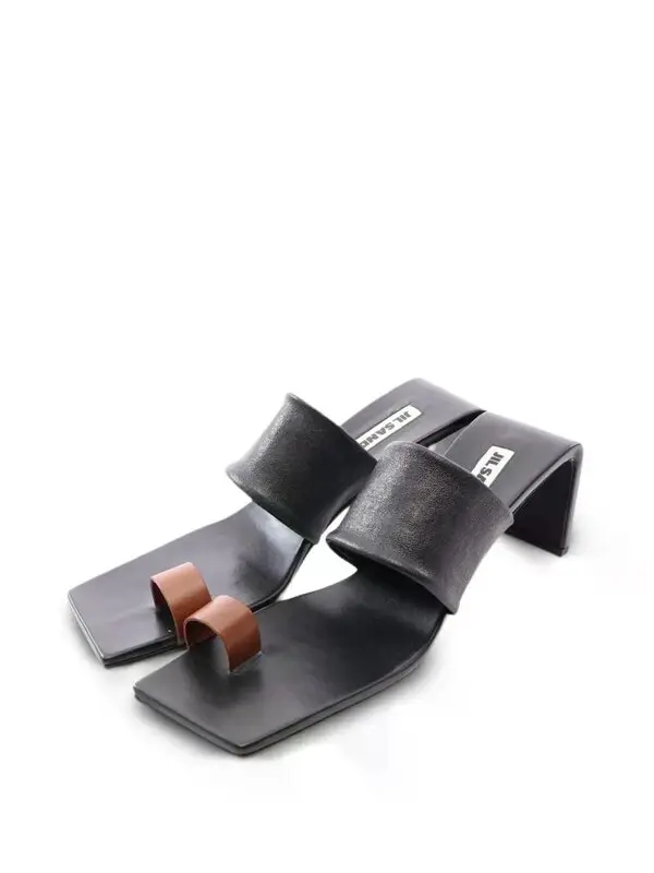 JIL SANDER Toe-strap Block-heel Sandals