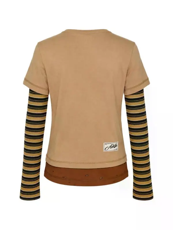 Andersson Bell Heart Message Layered T-shirt