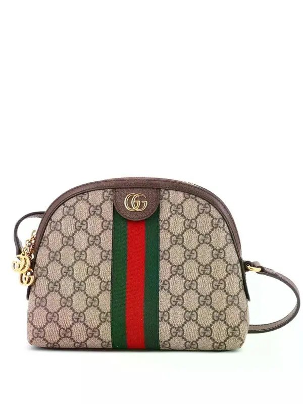 Gucci Ophidia Dome Gg Coated Canvas Small Shoulder Bag