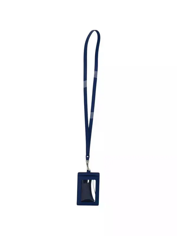 AGNES B. Leather Pass Holder - Blue