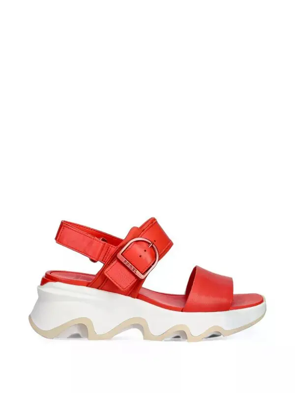 Sorel Impact Wedge Buckle-strap Sandals - Red