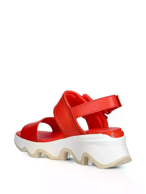 Sorel Impact Wedge Buckle-strap Sandals - Red