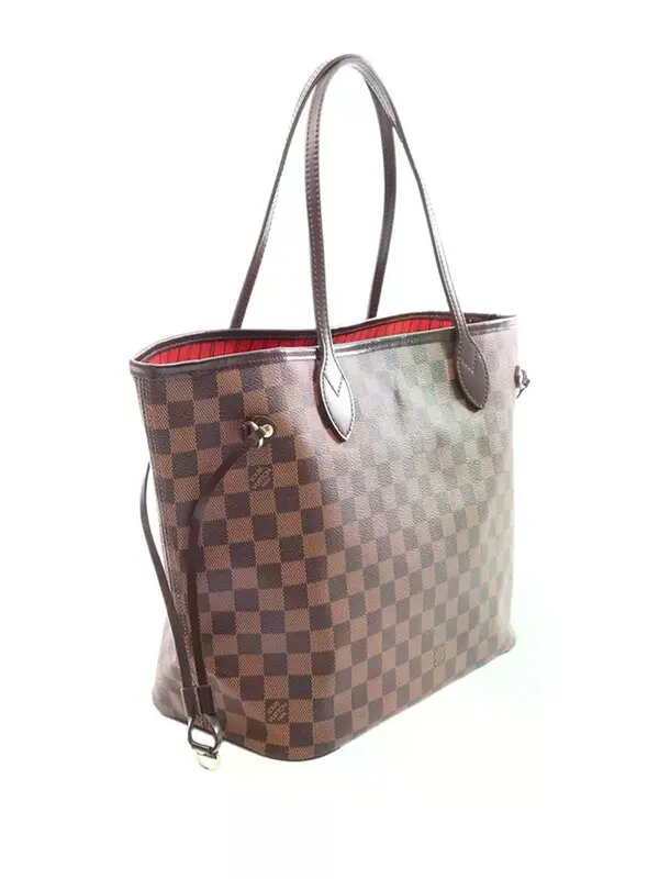 LOUIS VUITTON Damier Ebene Neverfull Mm Tote Bag - Brown