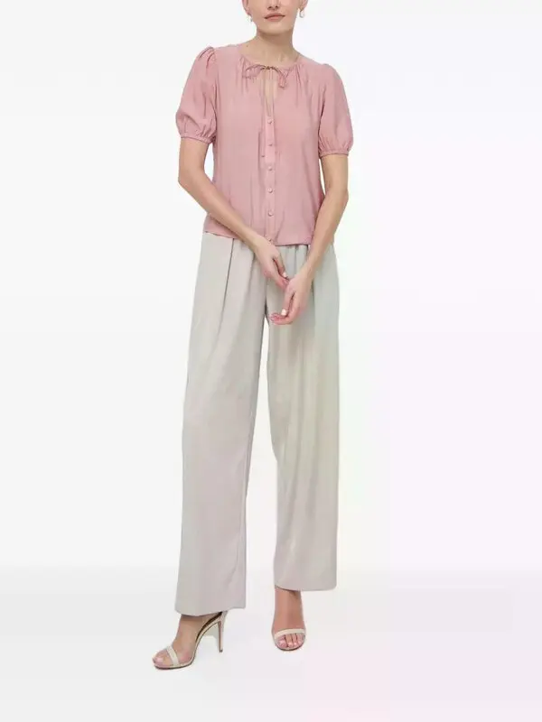 SILVIAN HEACH Tie-neck Button Blouse