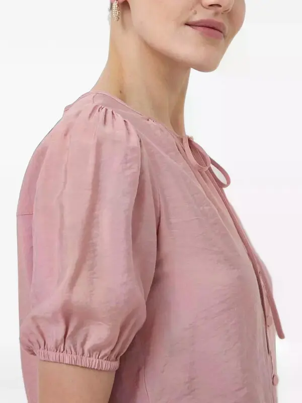 SILVIAN HEACH Tie-neck Button Blouse