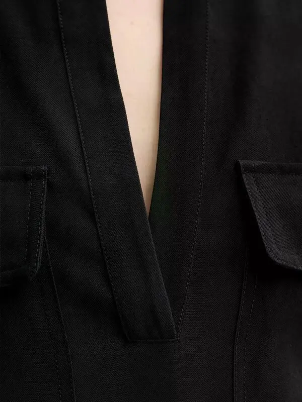 SILVIAN HEACH Buttoned V-neck Dress