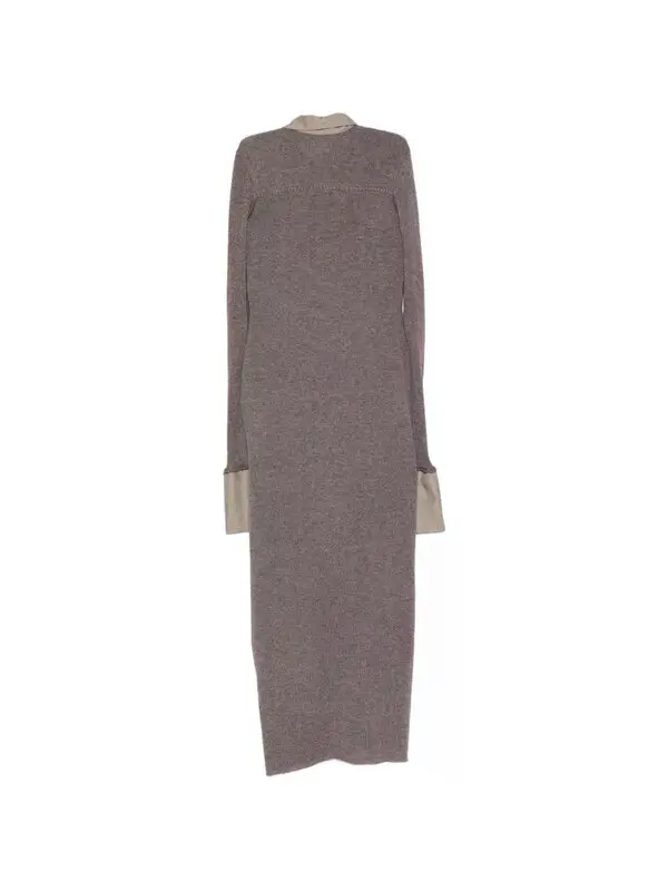 YEHUAFAN Layered-design Ruffle-detail Dress