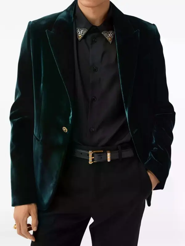 Versace Viscose Velvet Blazer