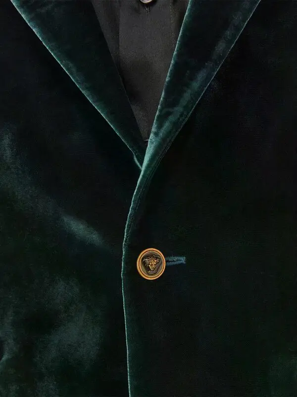 Versace Viscose Velvet Blazer