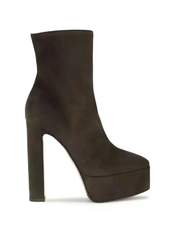 LE SILLA Nora Platform Ankle Boots - Brown