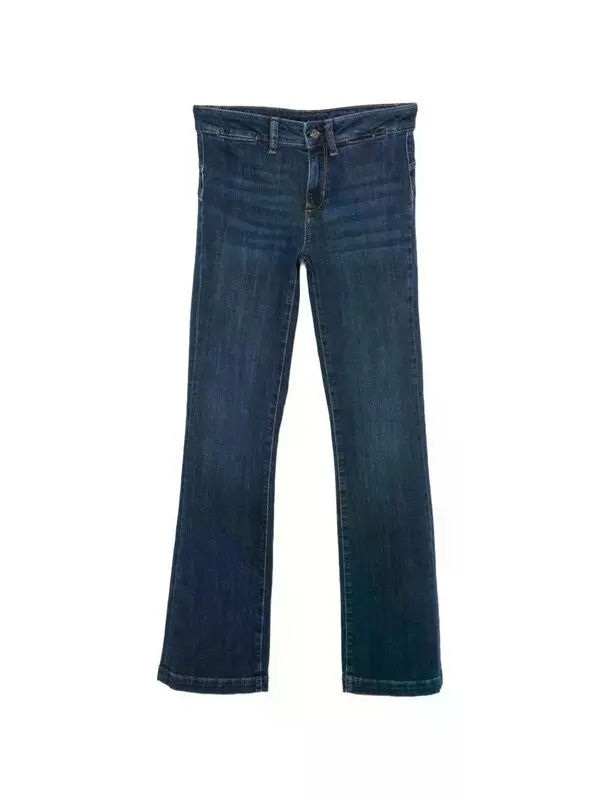 Liu Jo Whiskered Bootcut Jeans - Blue