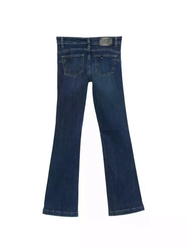 Liu Jo Whiskered Bootcut Jeans