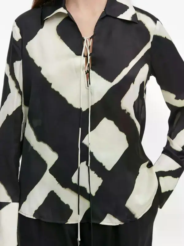 Sisley Tie-fastening Blouse