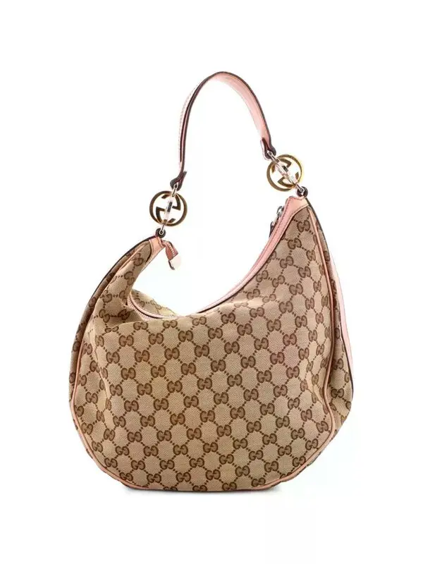 Gucci Twins Gg Canvas Medium Hobo Bag