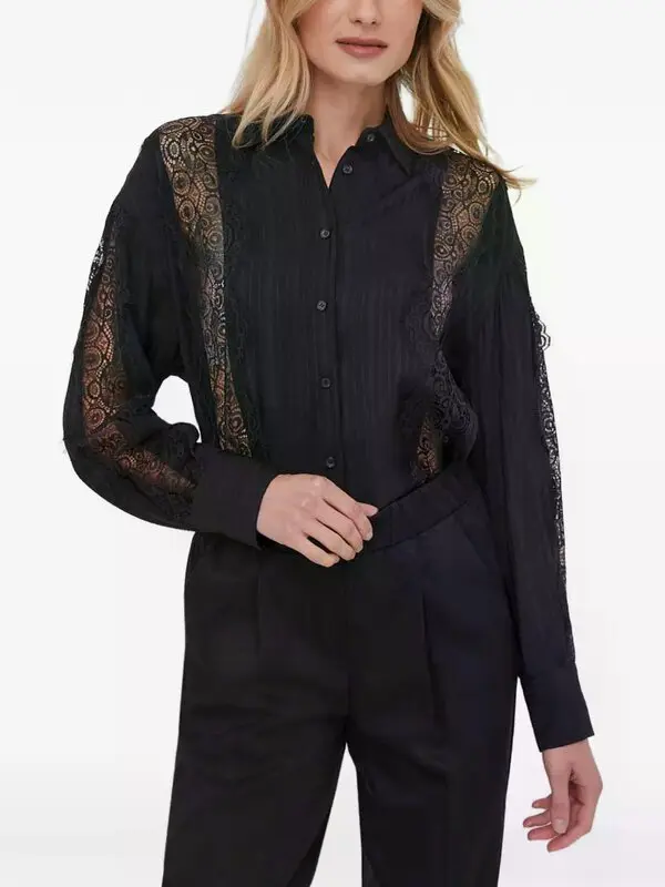 Sisley Lace-detail Shirt