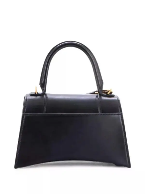 Balenciaga Hourglass Top Handle Bag Leather Satchel
