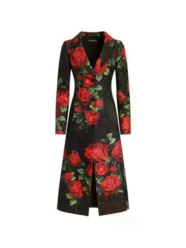 Dolce & Gabbana Exclusive Rose-print Coat