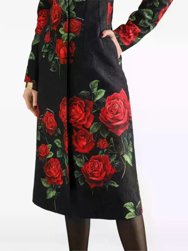 Dolce & Gabbana Exclusive Rose-print Coat