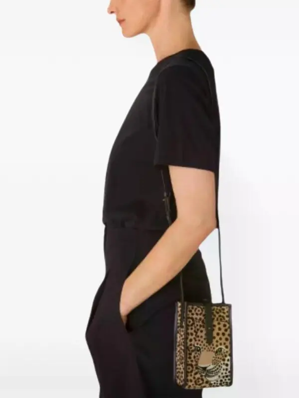 INOUI EDITIONS Caprice Felis Leopard-print Cross Body Bag - Neutrals