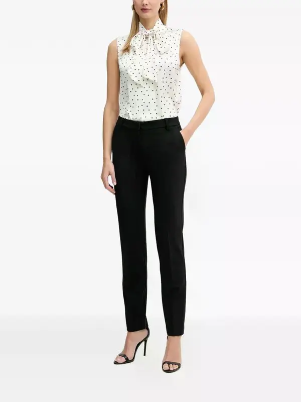SILVIAN HEACH Polka Dot Tie-neck Top
