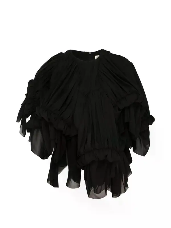 Comme Des Garçons Voluminous Ruched Blouse