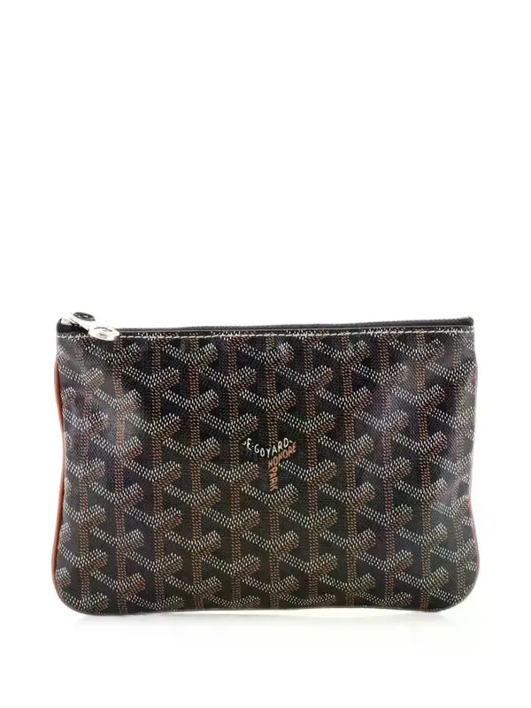 Goyard Senat Zip Coated Canvas Pm Pouch