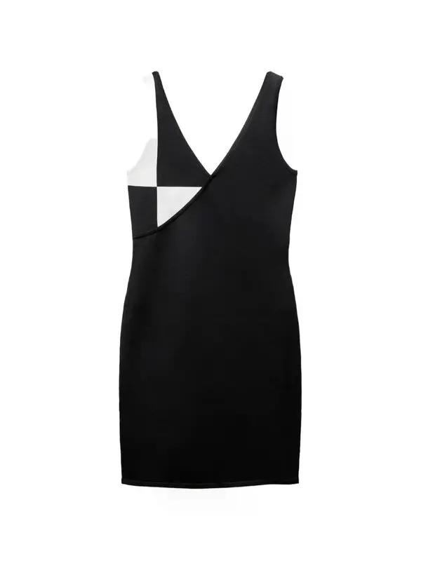 Versace Stretch Wool Knit Mini Dress