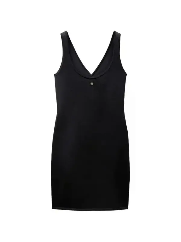 Versace Stretch Wool Knit Mini Dress