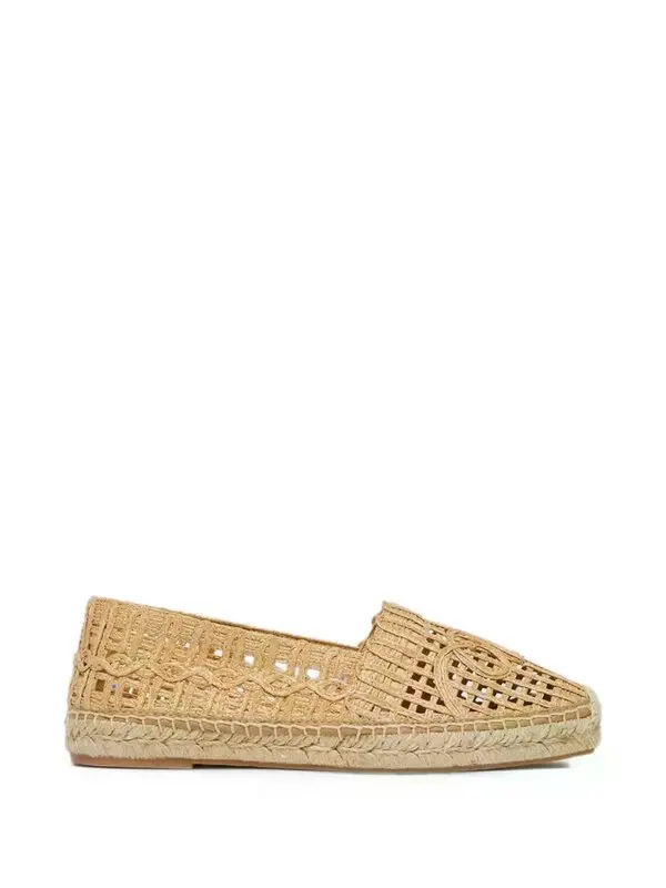 Max Mara Raffia-effect Espadrilles