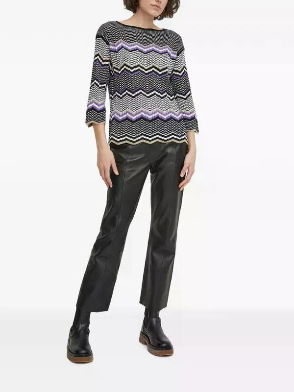 Sisley Zig-zag Pattern Top
