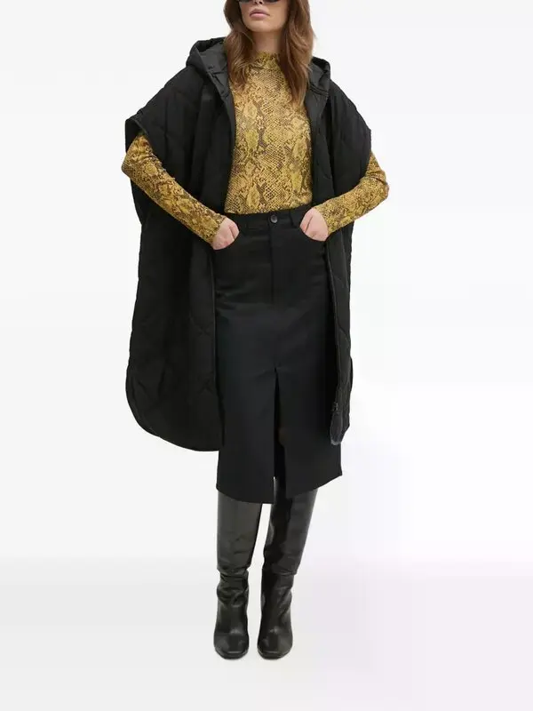 Sisley Snake-print Roll-neck Top - Yellow