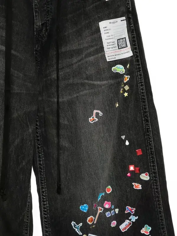 Mihara Yasuhiro Patch-embellished Jeans