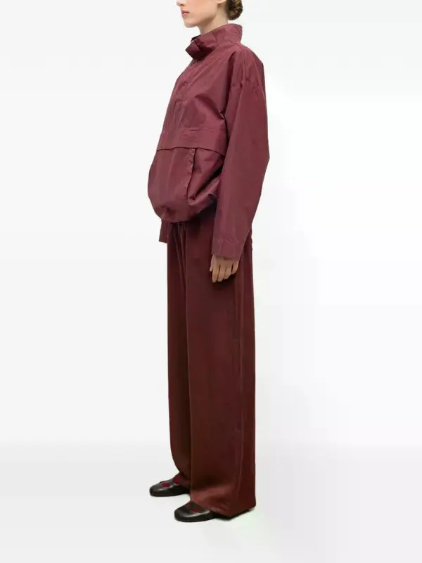 LESET Kyoto High-neck Drawstring Jacket - Red
