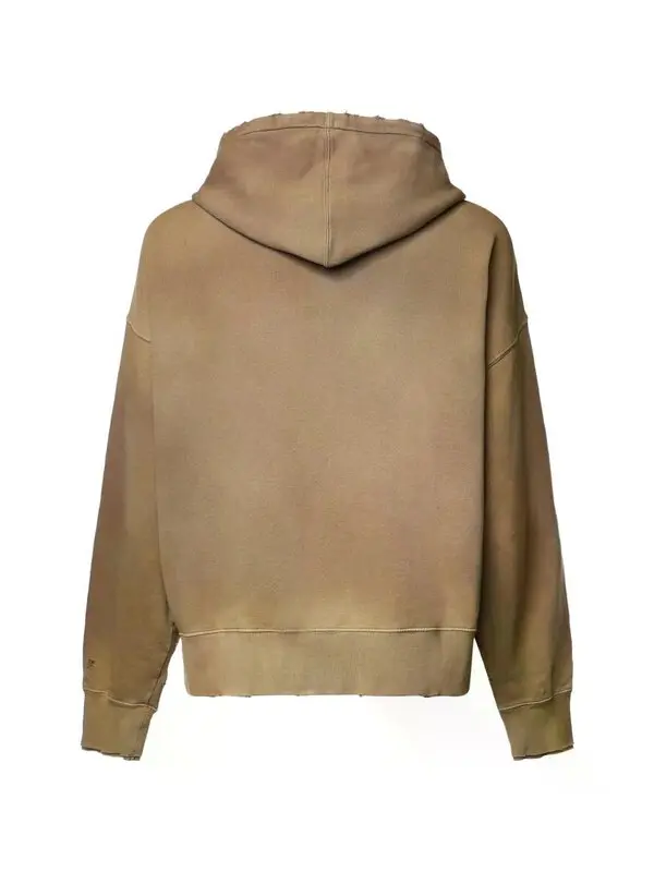 GOLDEN GOOSE Logo-print Distressed Hoodie