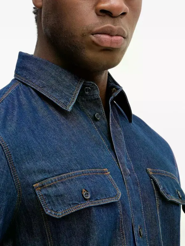 Sisley Buttoned Chest-pocket Shirt
