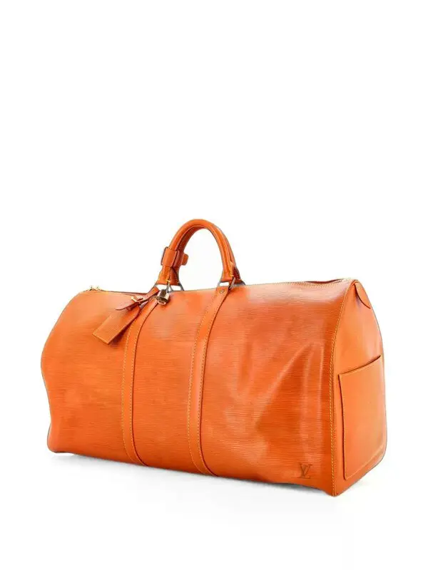 LOUIS VUITTON Keepall Bag Epi Leather Travel Bag - Brown