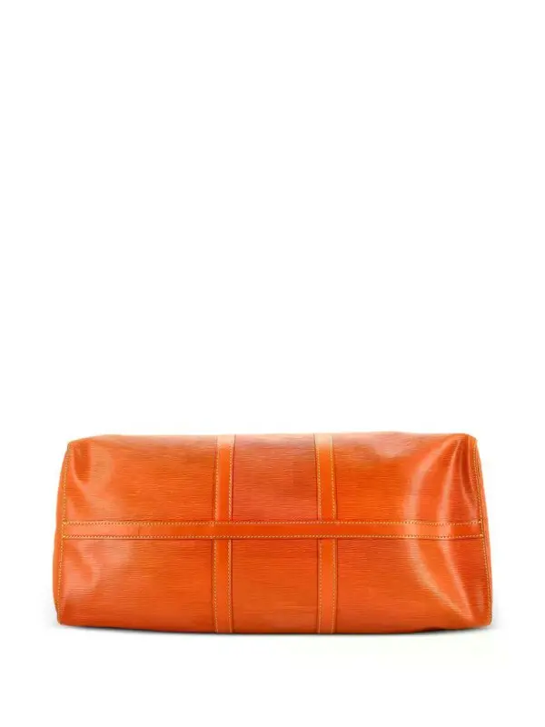LOUIS VUITTON Keepall Bag Epi Leather Travel Bag - Brown