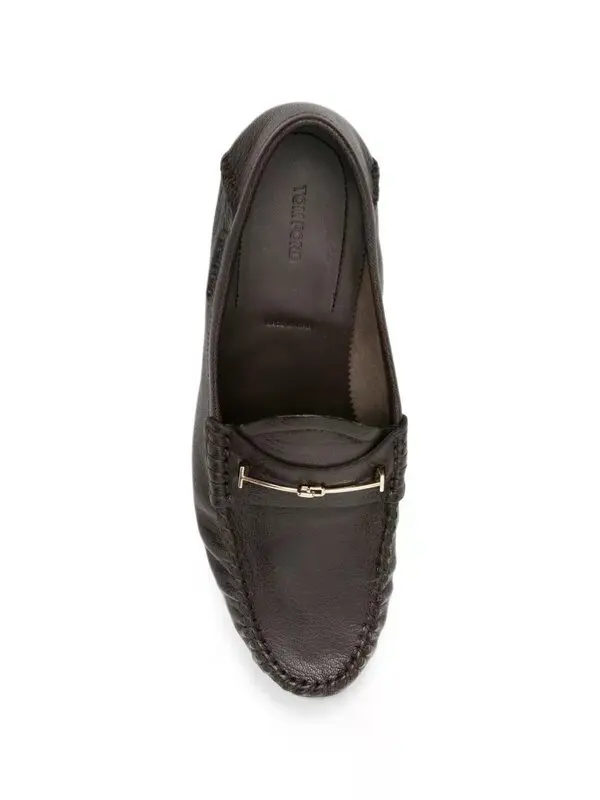 TOM FORD Polished Leather Loafers